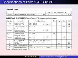 Lecture-7 : Semiconductor Power Switching Devices-4 | PDF