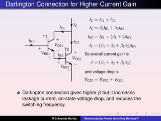 Lecture-7 : Semiconductor Power Switching Devices-4 | PDF
