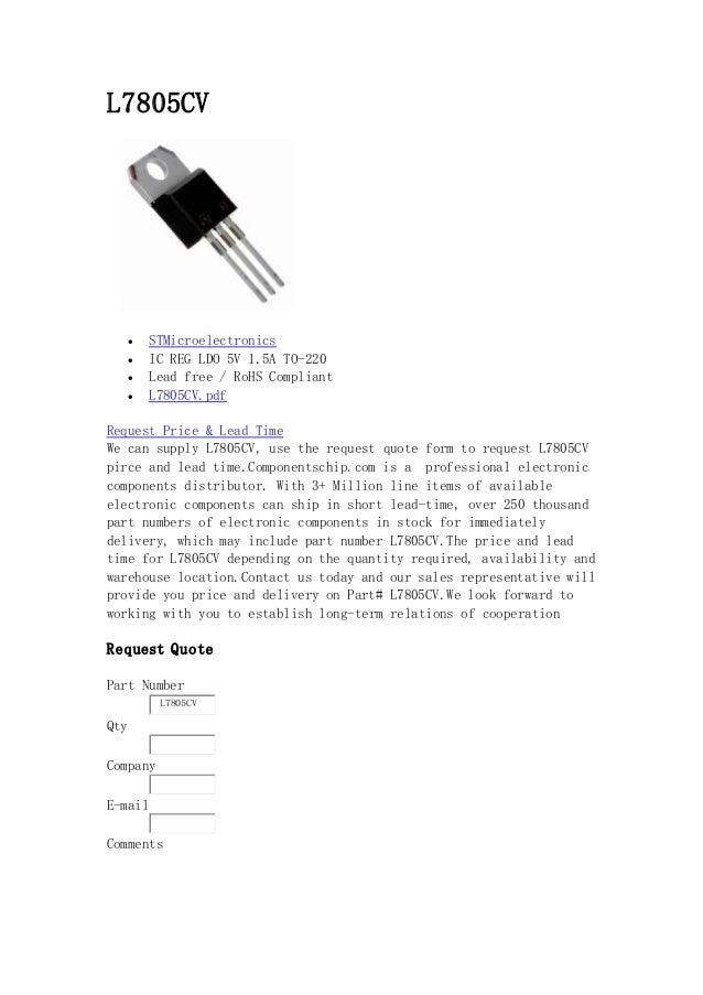 L7805CV- Componentschip.com