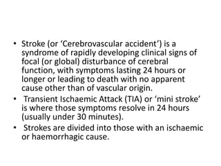 STROKE LOCALIZATION-CEREBRAL VASCULAR ACCIDENT | PDF
