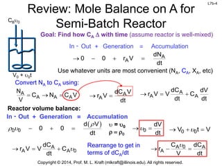 L7b Pressure drop, CSTR start up and semibatch reactors examples.pptx ...