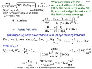 L7b Pressure drop, CSTR start up and semibatch reactors examples.pptx ...