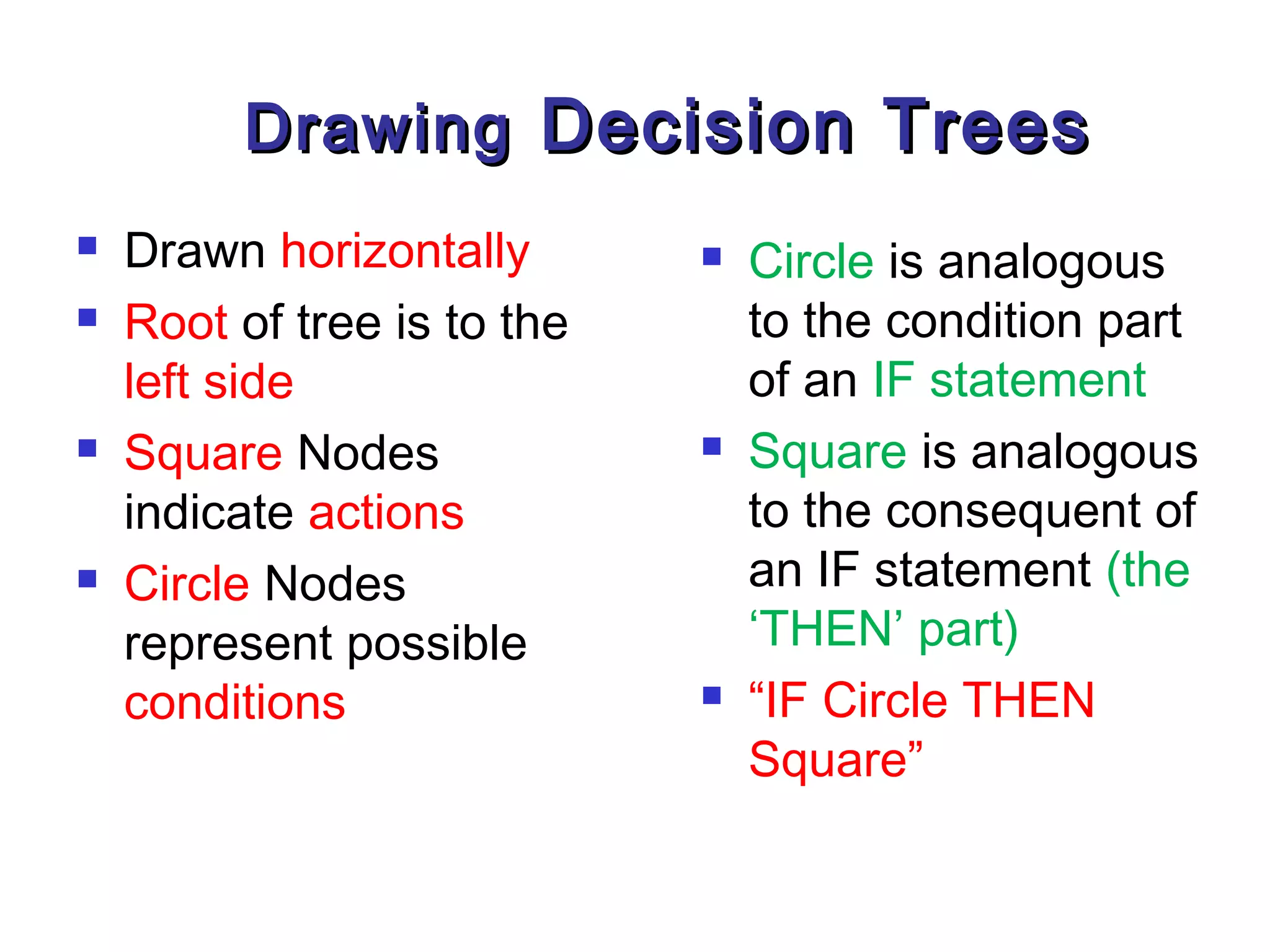 L7 decision tree & table | PPT