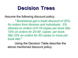 L7 decision tree & table | PPT