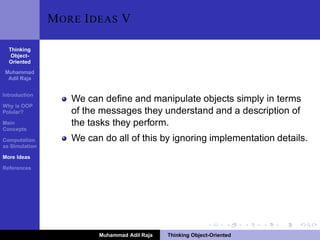 Thinking Object-Oriented | PPT