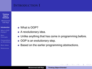 Thinking Object-Oriented | PPT