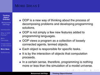 Thinking Object-Oriented | PPT
