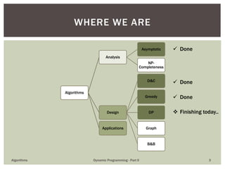 Dynamic Programming - Part II | PPT