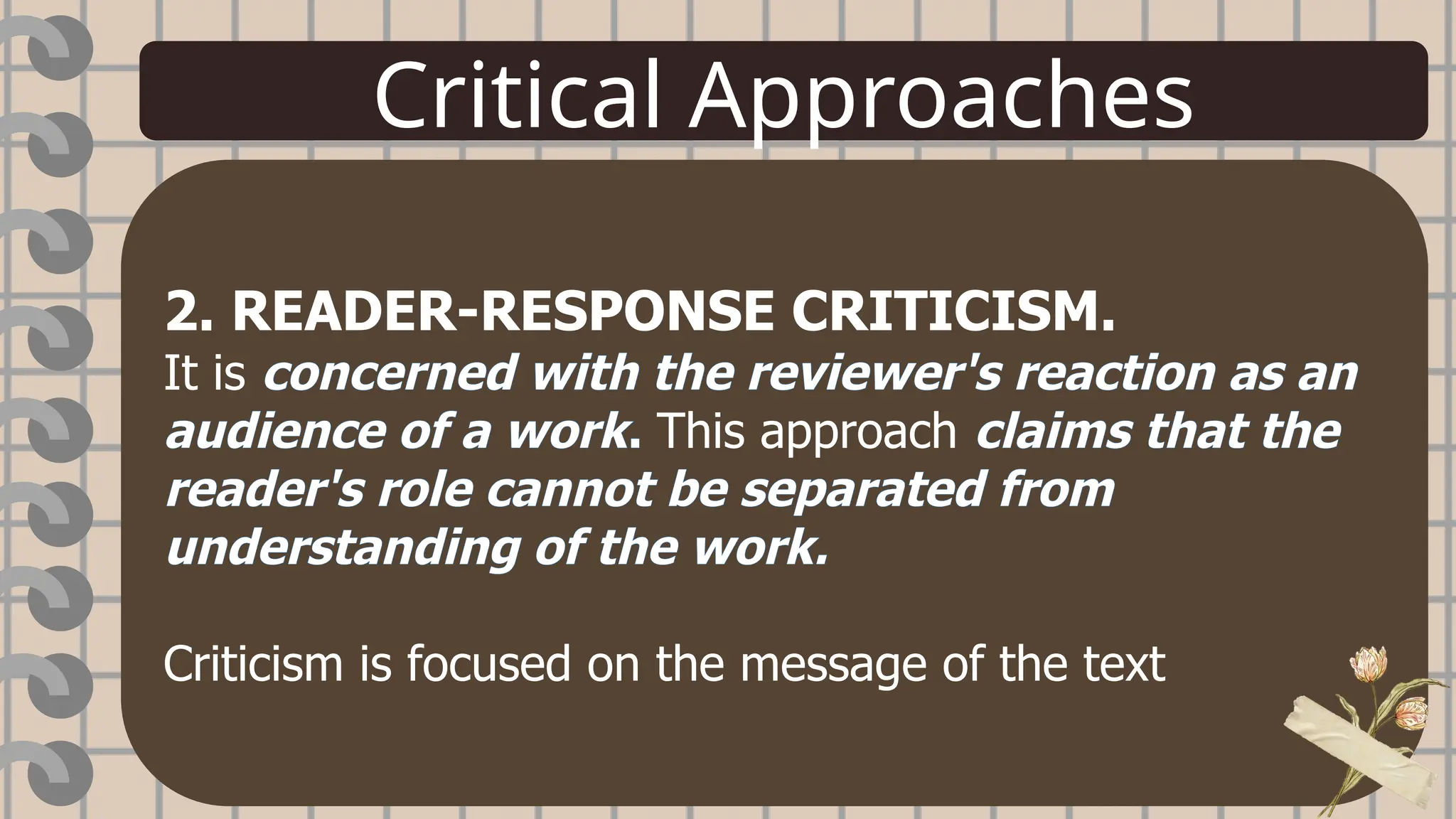 L7 eapp. appropriate critical approaches | PPTX