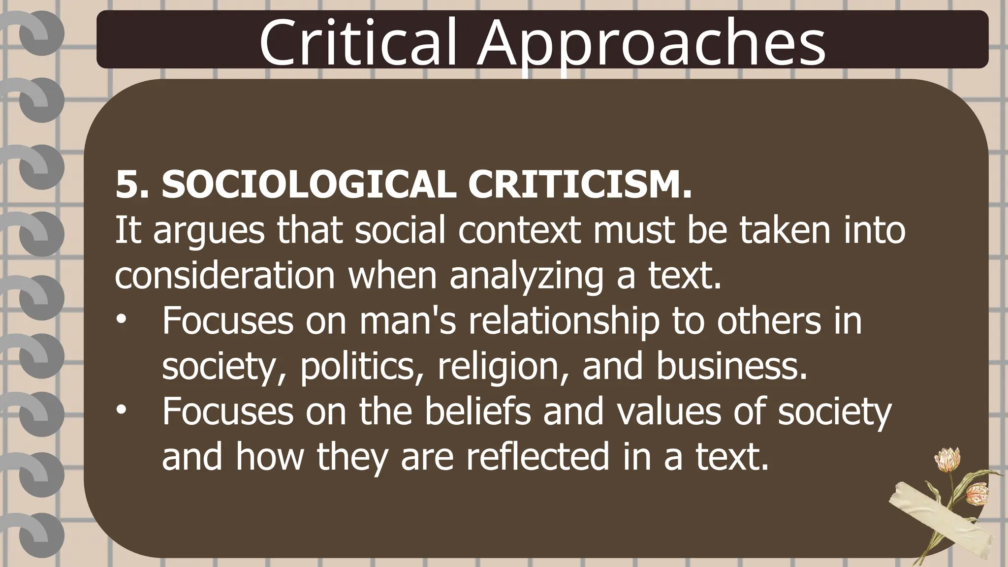 L7 eapp. appropriate critical approaches | PPTX