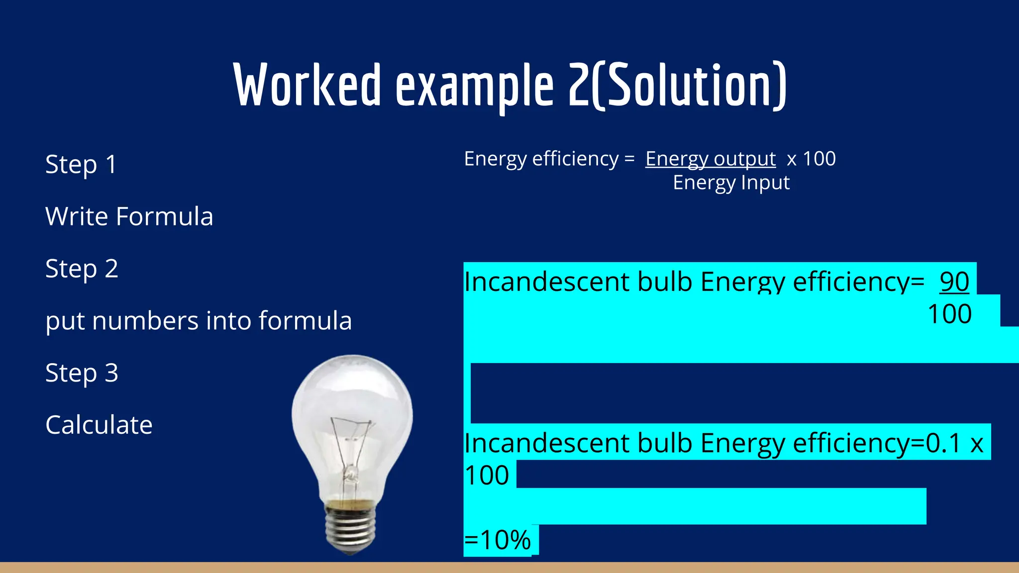 Energy Efficiency calculations for year 7 and year 8 students .pptx