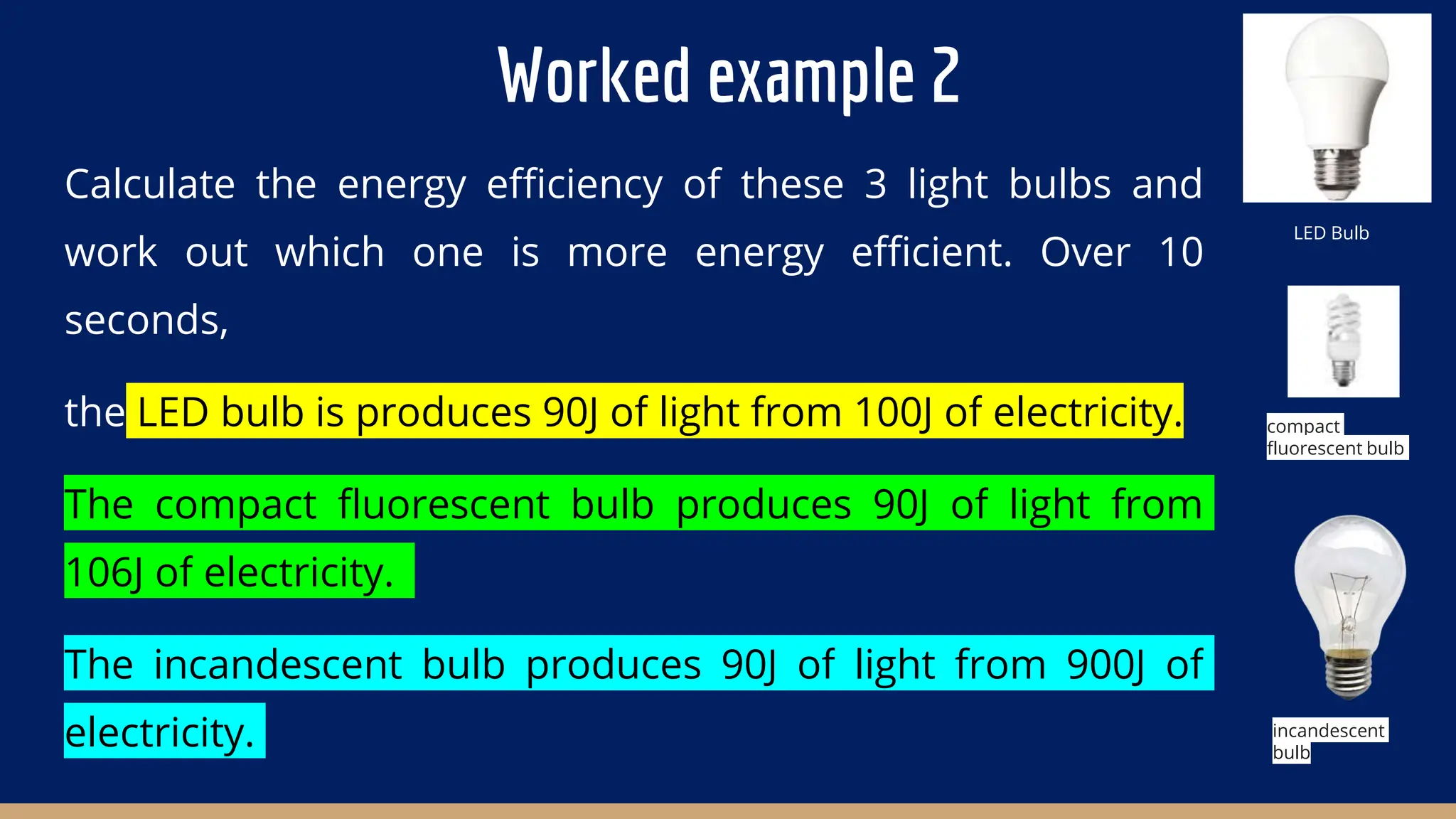 Energy Efficiency calculations for year 7 and year 8 students .pptx