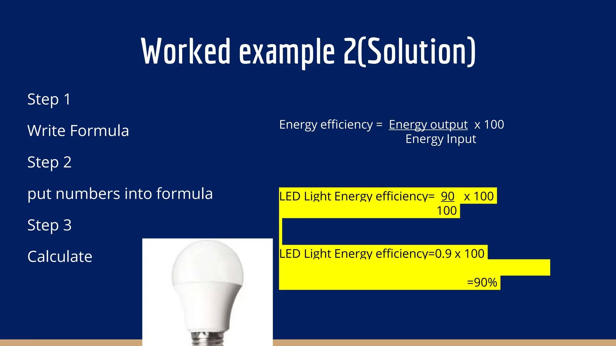 Energy Efficiency calculations for year 7 and year 8 students .pptx
