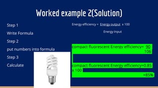 Energy Efficiency calculations for year 7 and year 8 students .pptx