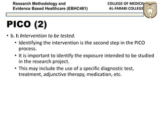 L7 formulating objectives and research questions | PPTX