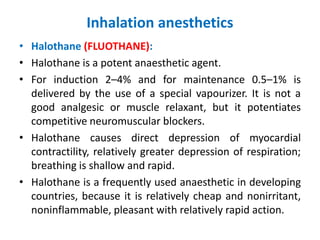 General anesthetics | PPTX