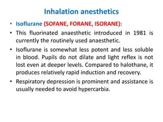 General anesthetics | PPTX