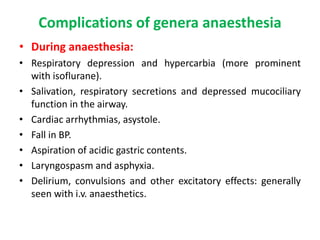 General anesthetics | PPTX