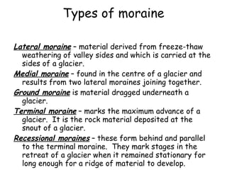 L7 Glacial Deposition Features | PPT