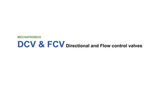 Module 5 hydraulics and pneumatics Actuation systems | PPTX