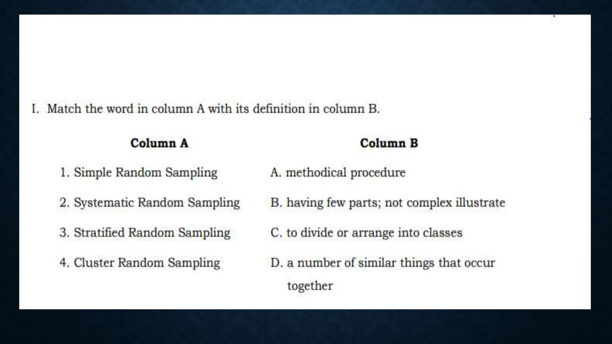 LESSON 7 ILLUSTRATING RANDOM SAMPLING G11 | PPTX