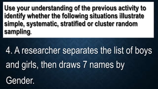 LESSON 7 ILLUSTRATING RANDOM SAMPLING G11 | PPTX