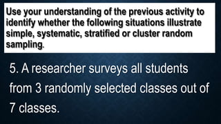 LESSON 7 ILLUSTRATING RANDOM SAMPLING G11 | PPTX