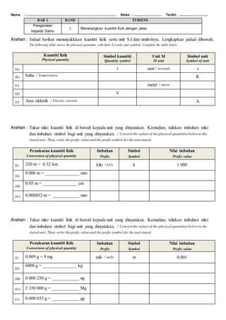 Pbs tingkatan 1 | DOCX
