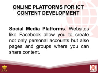 L7 Online Platforms for ICT Content Development (1) (1).ppt