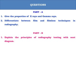 L7 overview of radiographic test | PPT