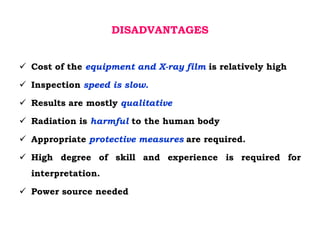 L7 overview of radiographic test | PPTX