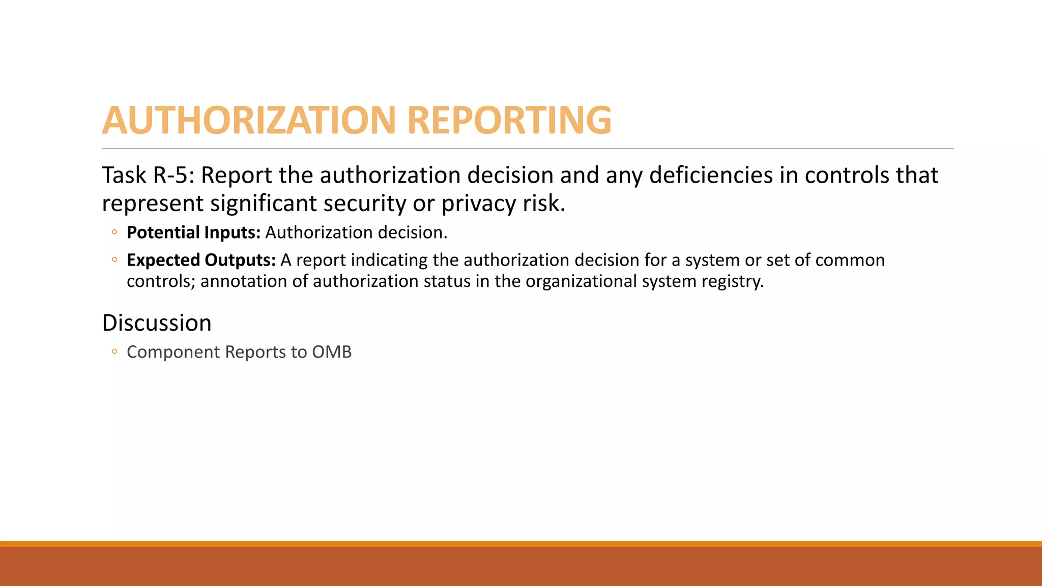 L7 RMF Phase 6 Authorize.pptx | Business | Business and Finance
