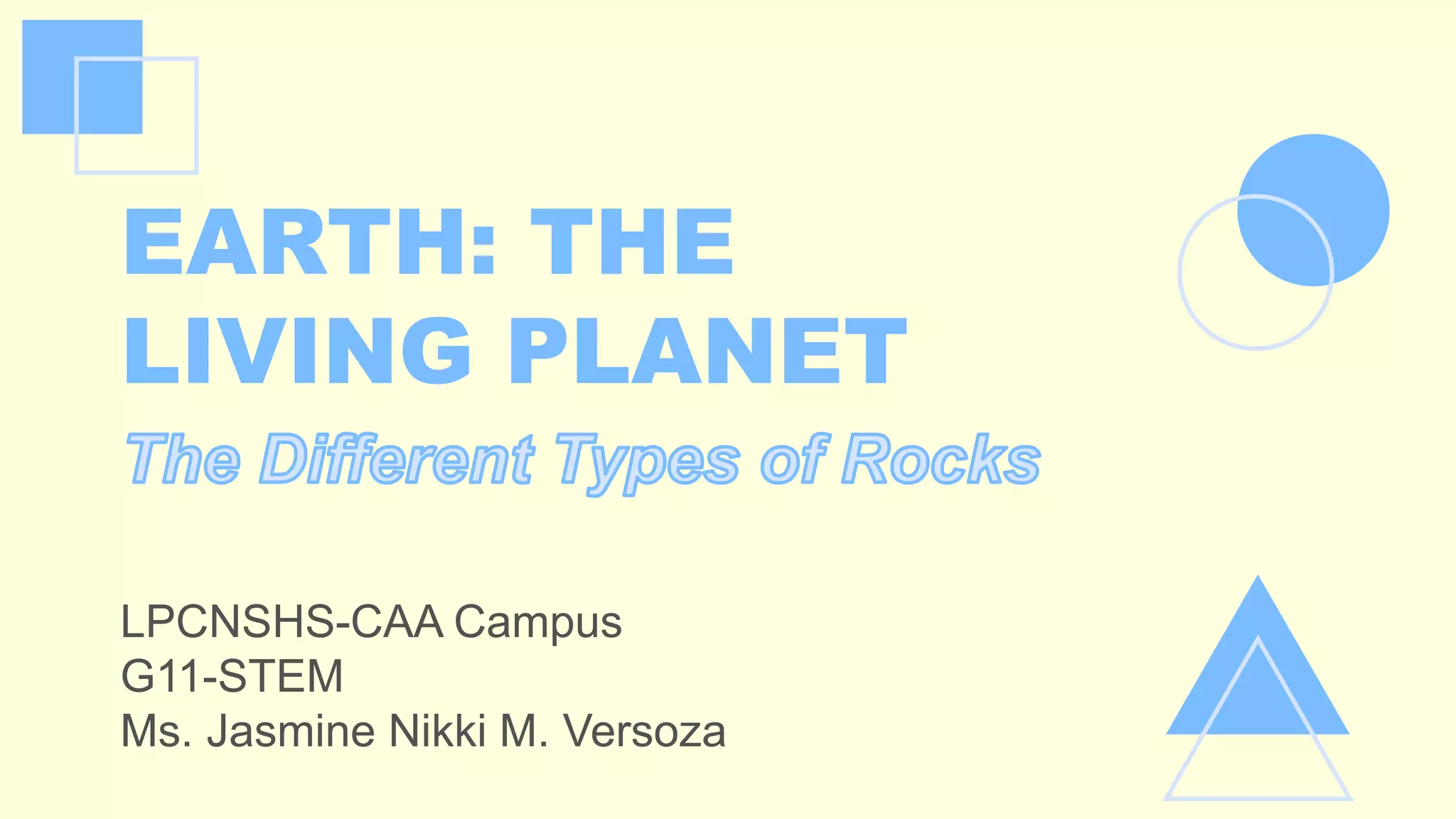 Types of Rocks | PPT