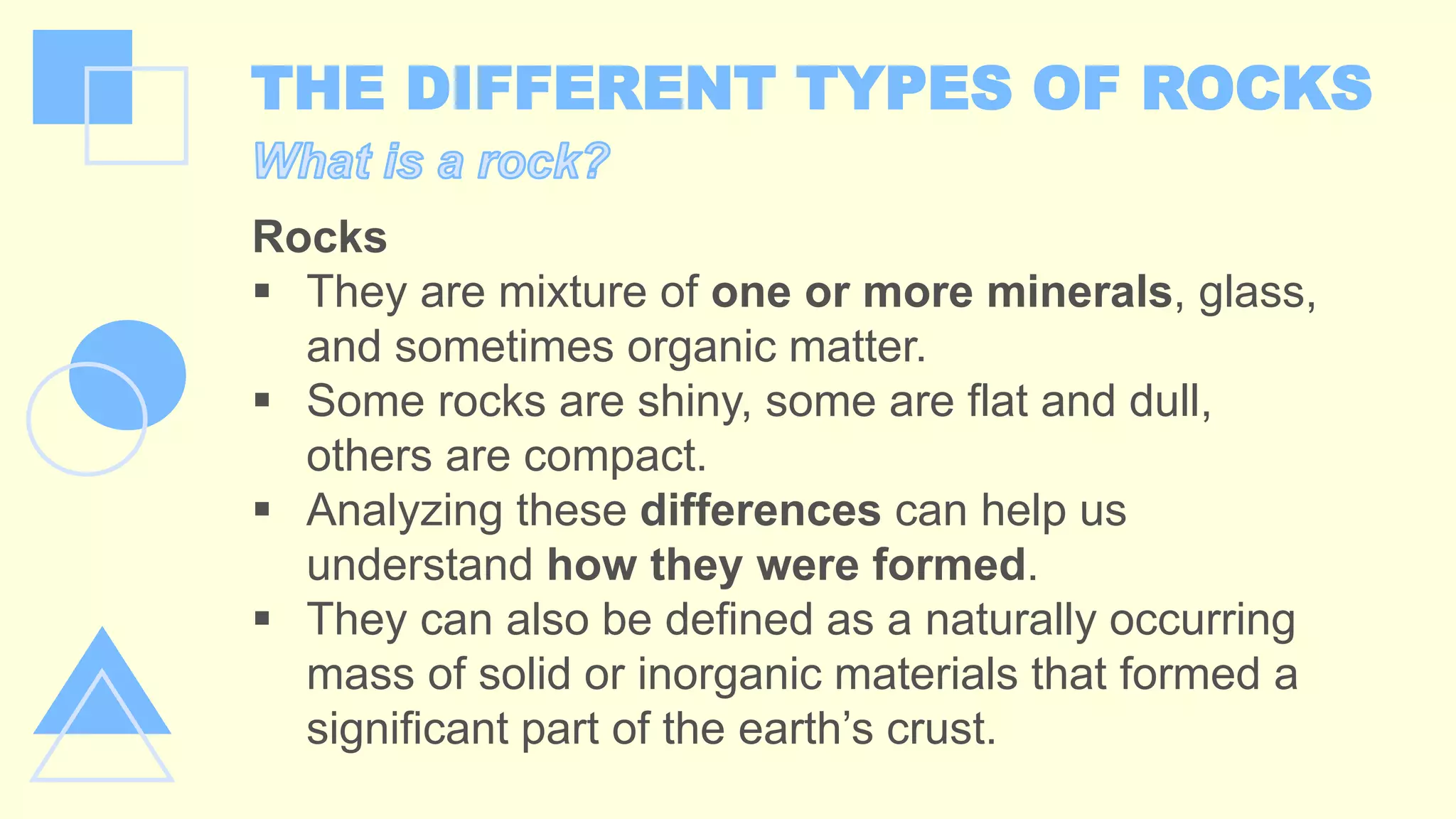 Types of Rocks | PPT