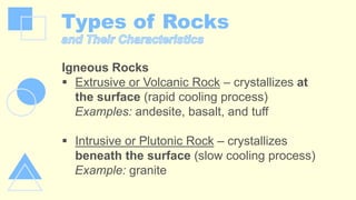 Types of Rocks | PPTX