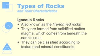 Types of Rocks | PPTX