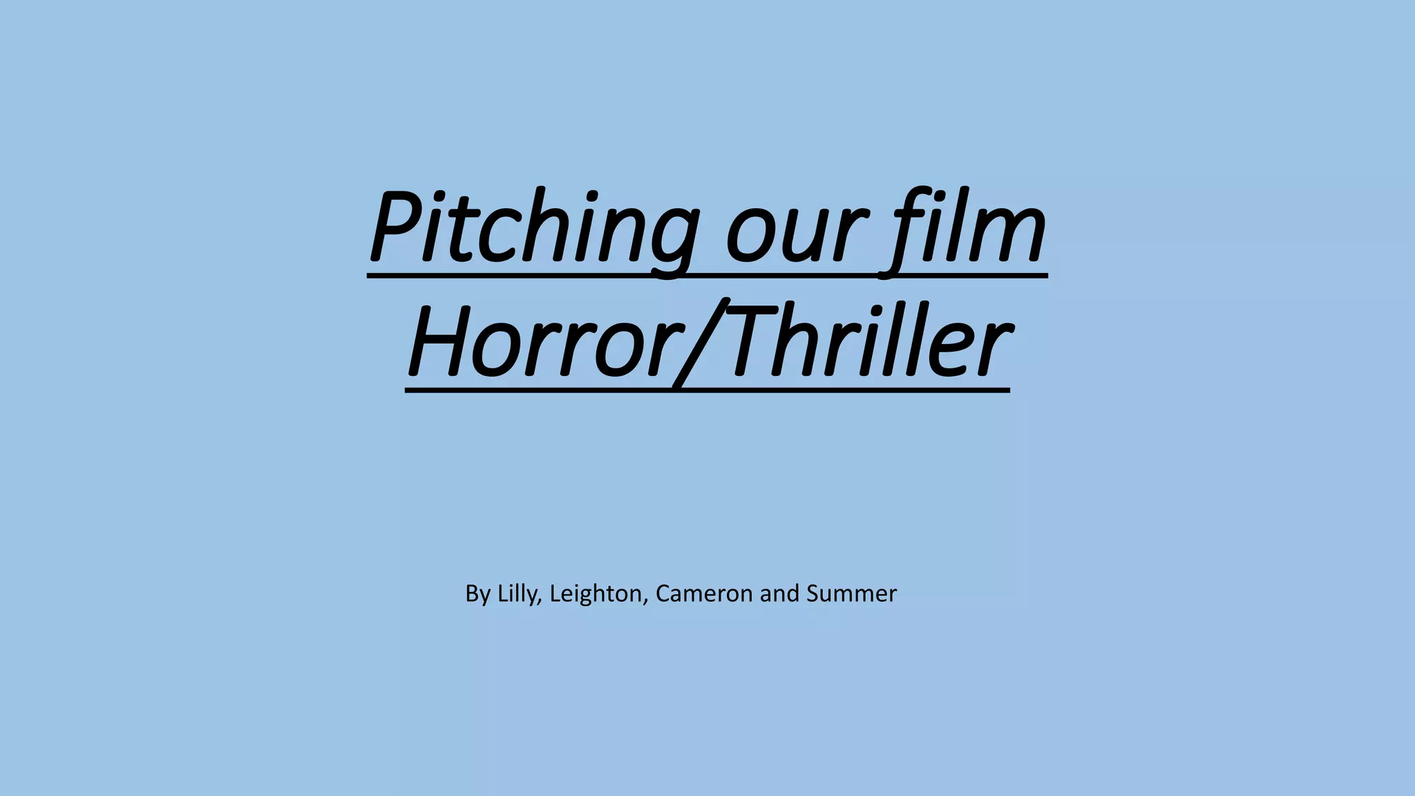 Pitching our film | PPT