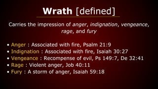 L7 Attributes of God: The Wrath of God | PDF