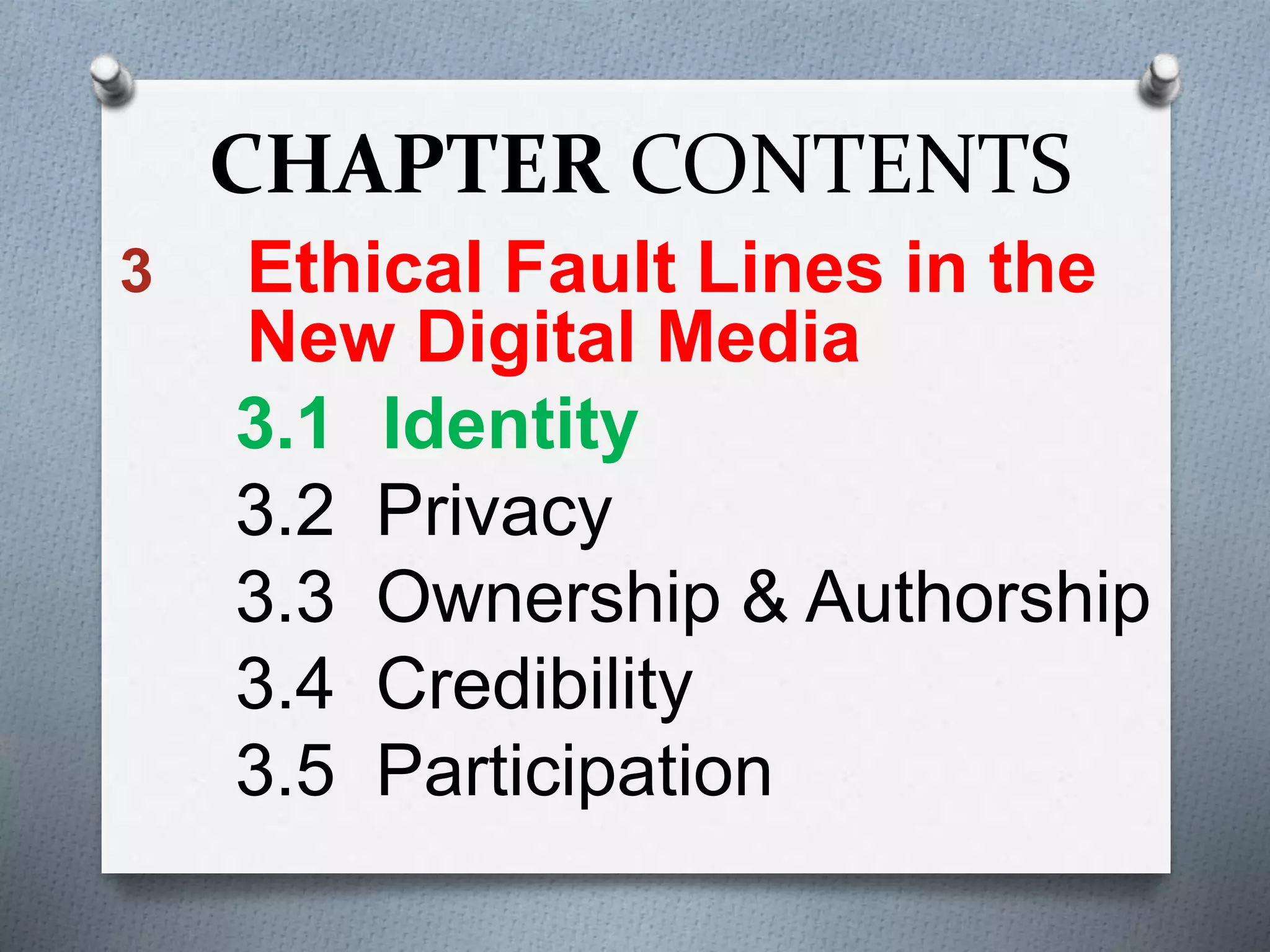 L7 yem ethical fault lines identity | PPTX