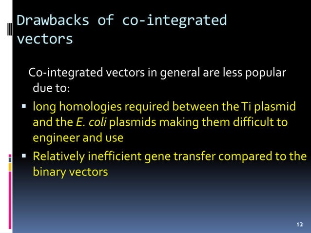 L8. agrobacterium tumefaciens based vectors | PPTX | Biotech and ...