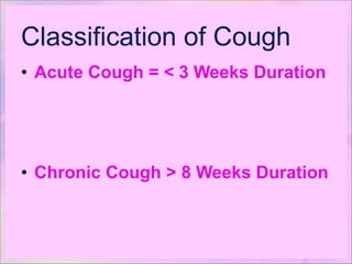 L 8 .approach to cough and hemoptysis | PPTX