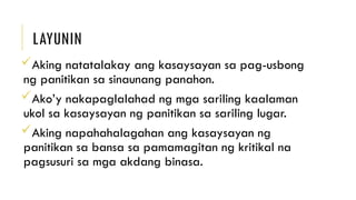 L8-ALAMAT. mga panitikang tuluyan sa panahon ng katutubo | PPTX