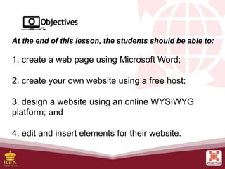 L8-Basic-Webpage-Creation.pptx | Web Development | Internet