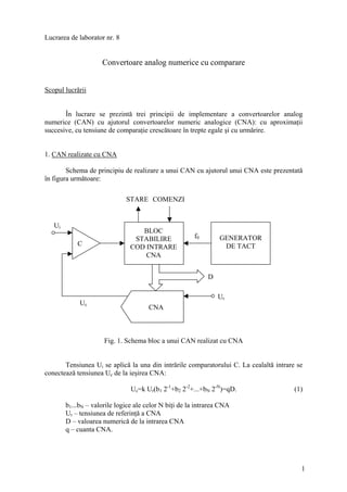 L8 convertoare analog numerice cu comparare | PDF
