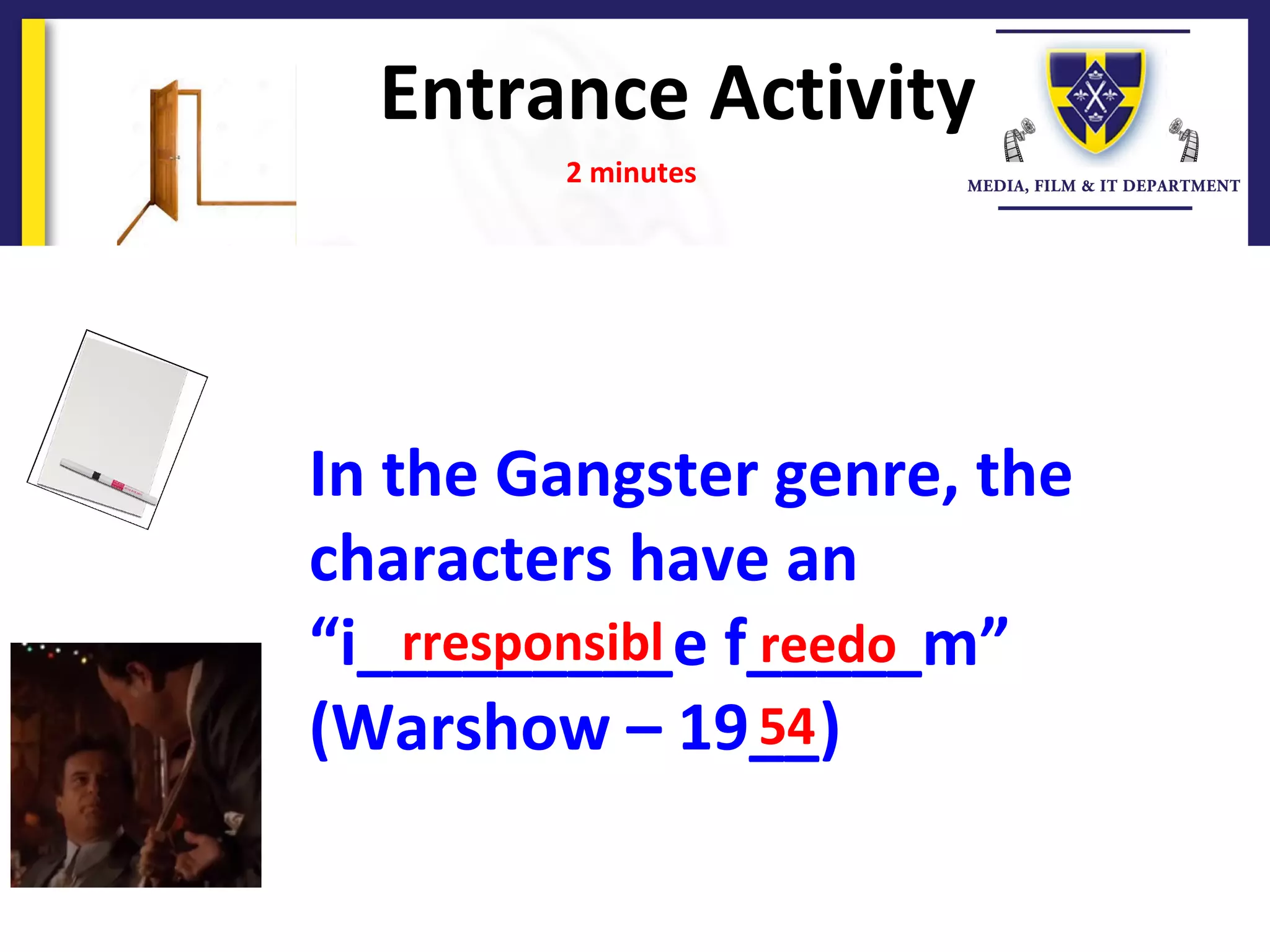 L8 fm2 - goodfellas - key scene analysis l1 | PPT