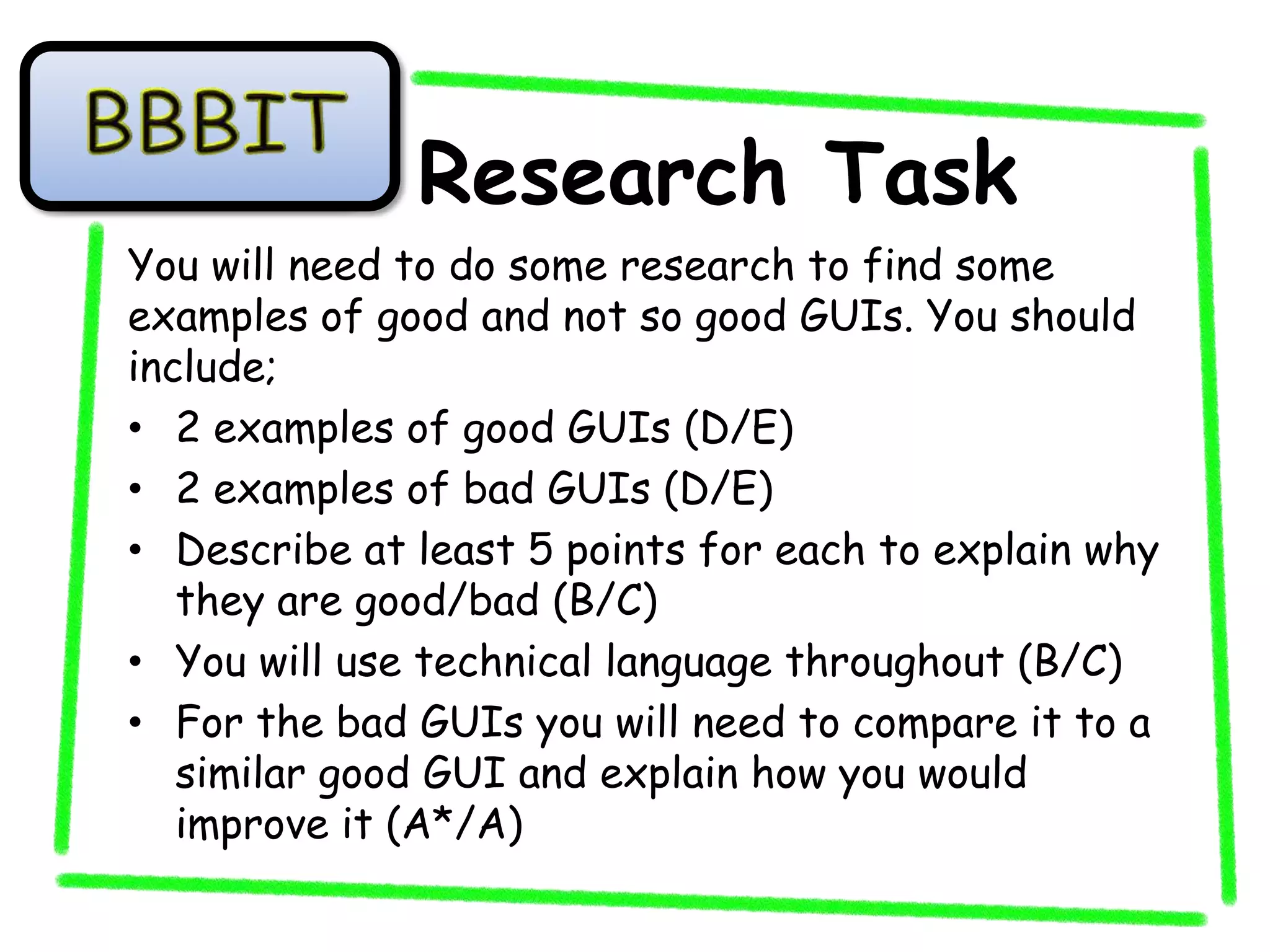 Graphical User Interface | PPT Graphical User Interface | PPT
