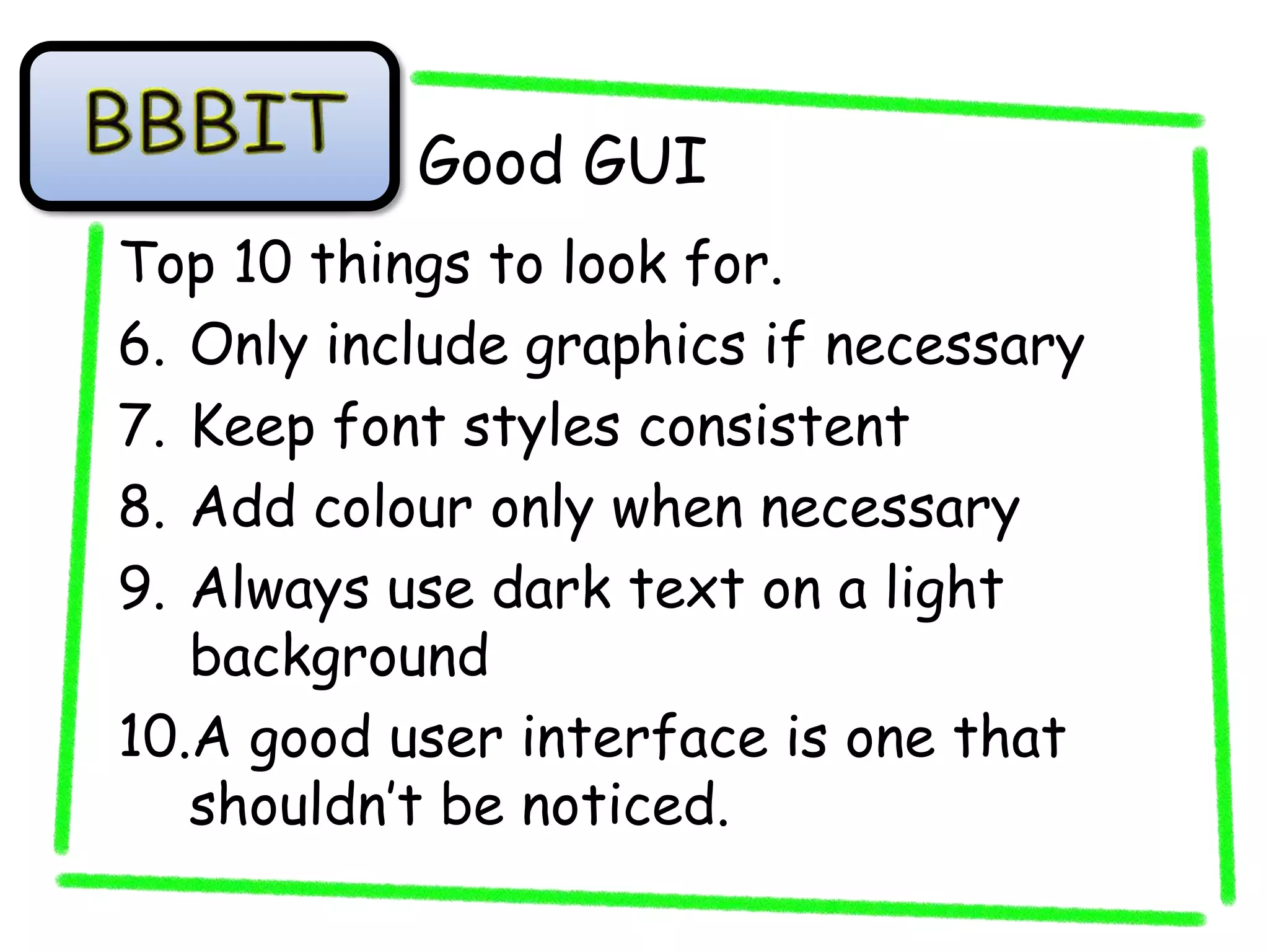 Graphical User Interface | PPTX