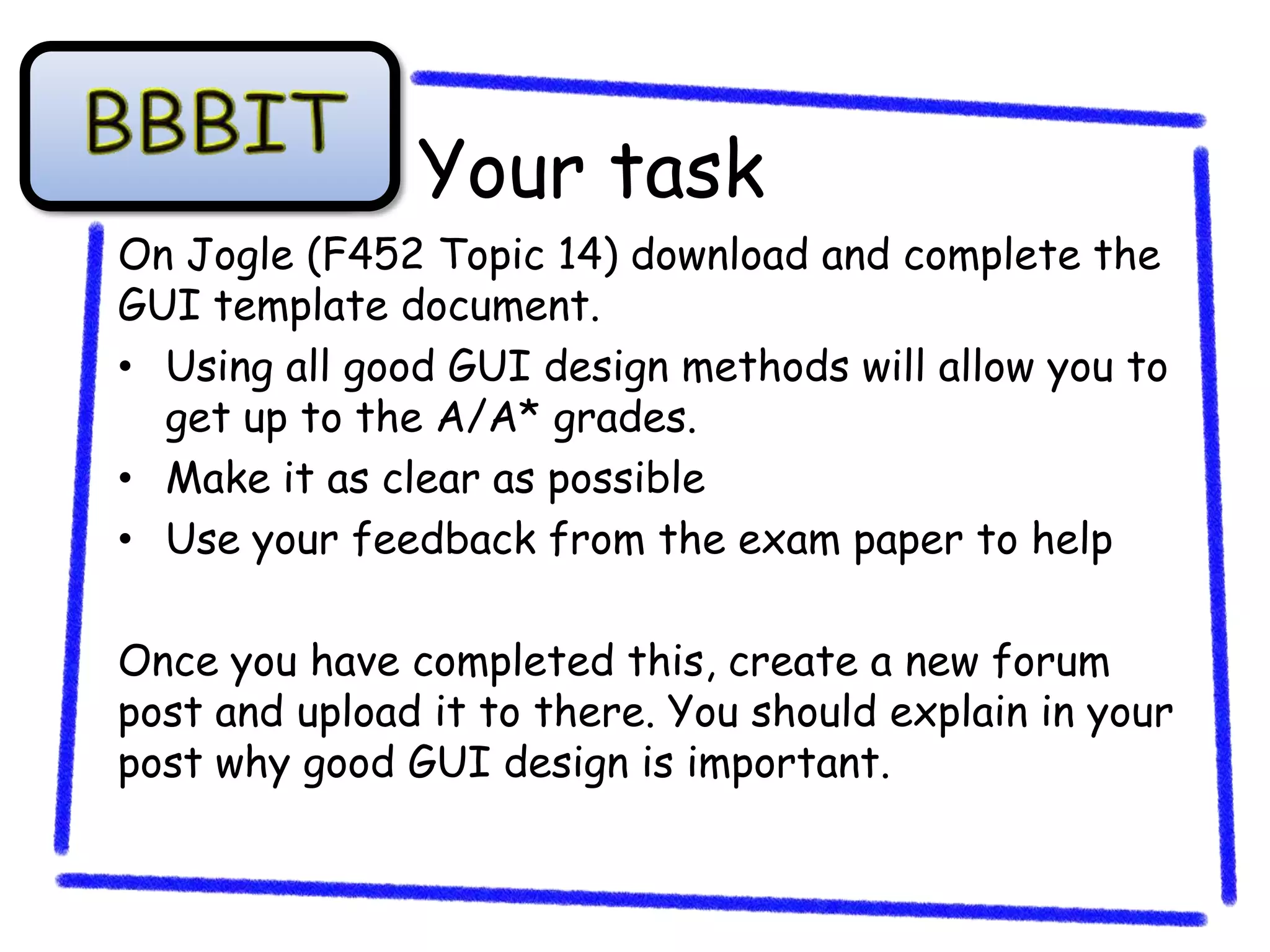Graphical User Interface | PPTX