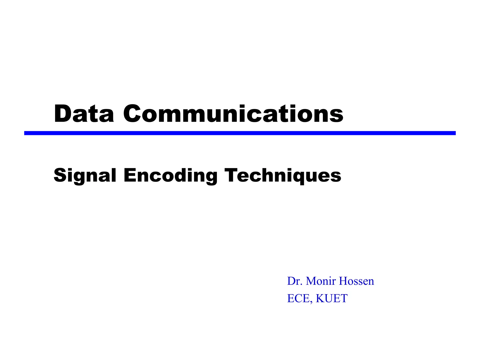 L8 signal encoding techniques | PPT