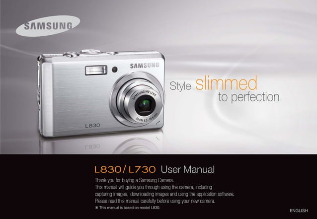 Samsung Camera L830/L730 User Manual | PDF | Cameras and Camcorders ...
